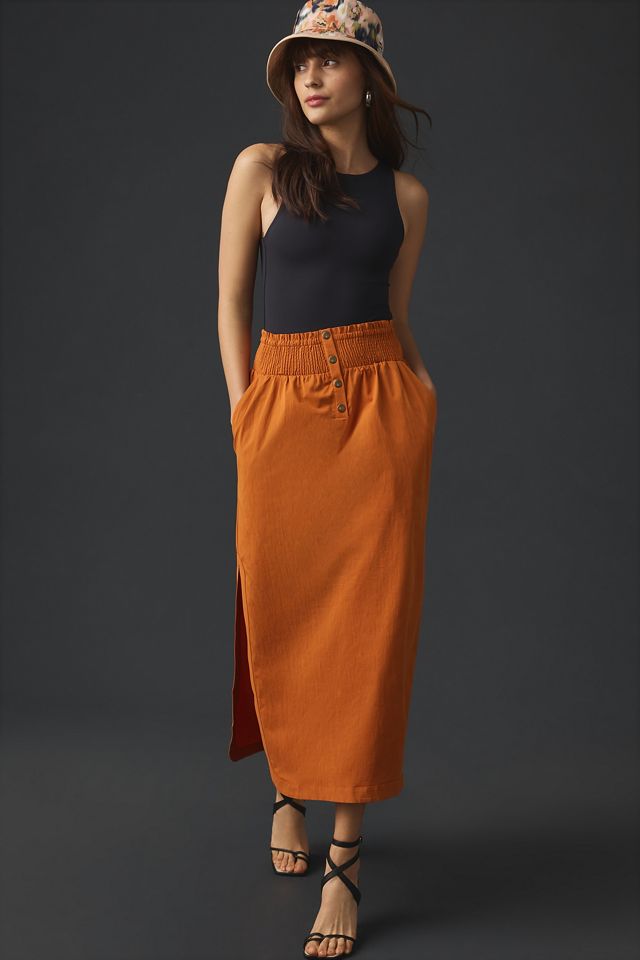 By Anthropologie Smocked Skirt | Anthropologie UK