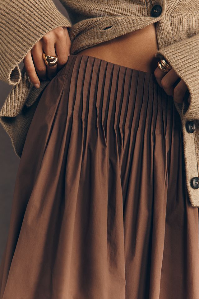 Find Me Now Full Midi Skirt | Anthropologie