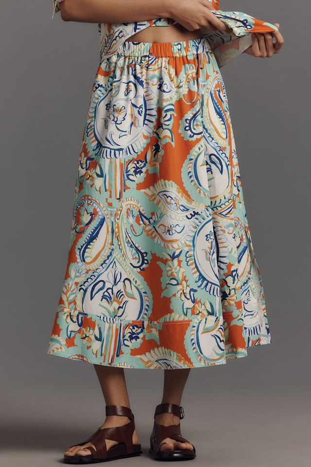 Hunter Bell Tatum Midi Skirt | Anthropologie