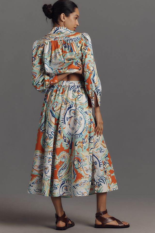 Hunter Bell Tatum Midi Skirt | Anthropologie