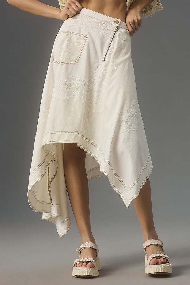 Pilcro Asymmetrical Denim Midi Skirt | Anthropologie UK Pilcro Asymmetrical Denim Midi Skirt | Anthropologie UK