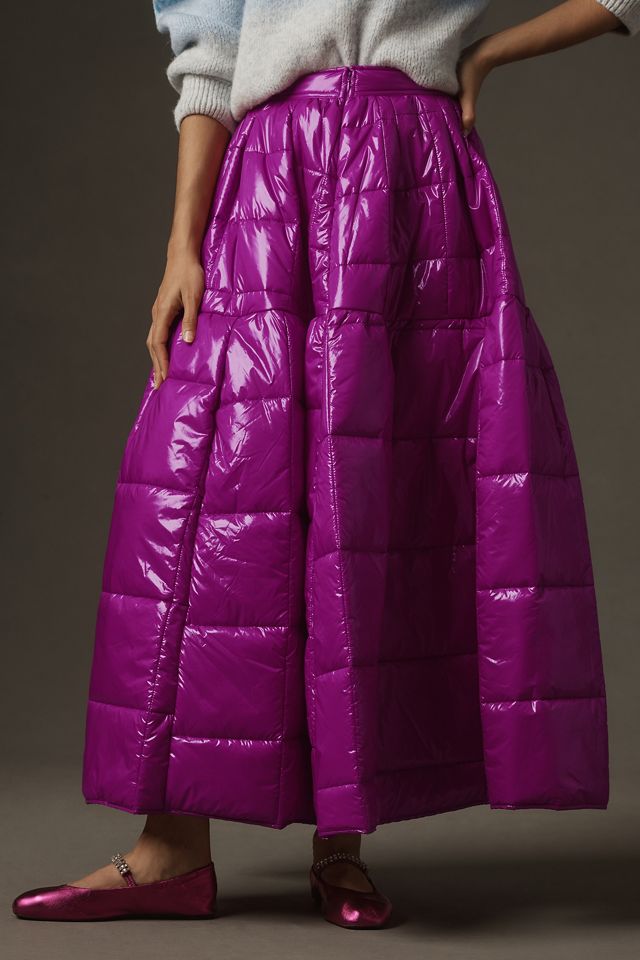 Maeve Ski Puffer Maxi Skirt | Anthropologie