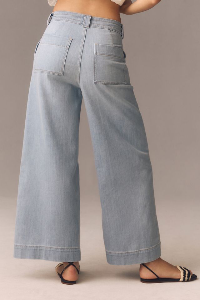 Joe's Jeans The Addison Tie-Waist High-Rise Wide-Leg Jeans | Anthropologie
