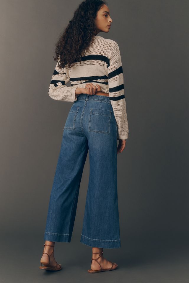 Joe's Jeans Madeline Drawstring High-Rise Wide-Leg Jeans | Anthropologie