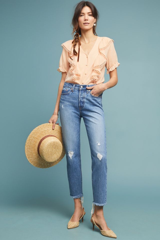 Levi's Wedgie Icon Ultra High-Rise Straight Jeans | Anthropologie