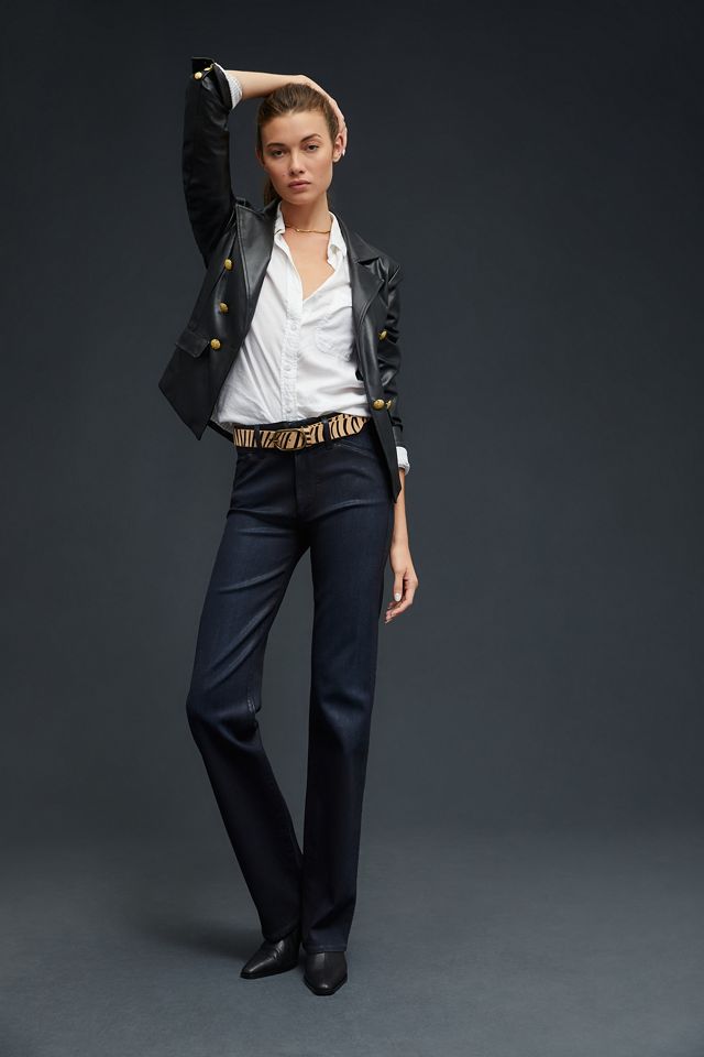 Paige Blake High-Rise Coated Jeans | Anthropologie