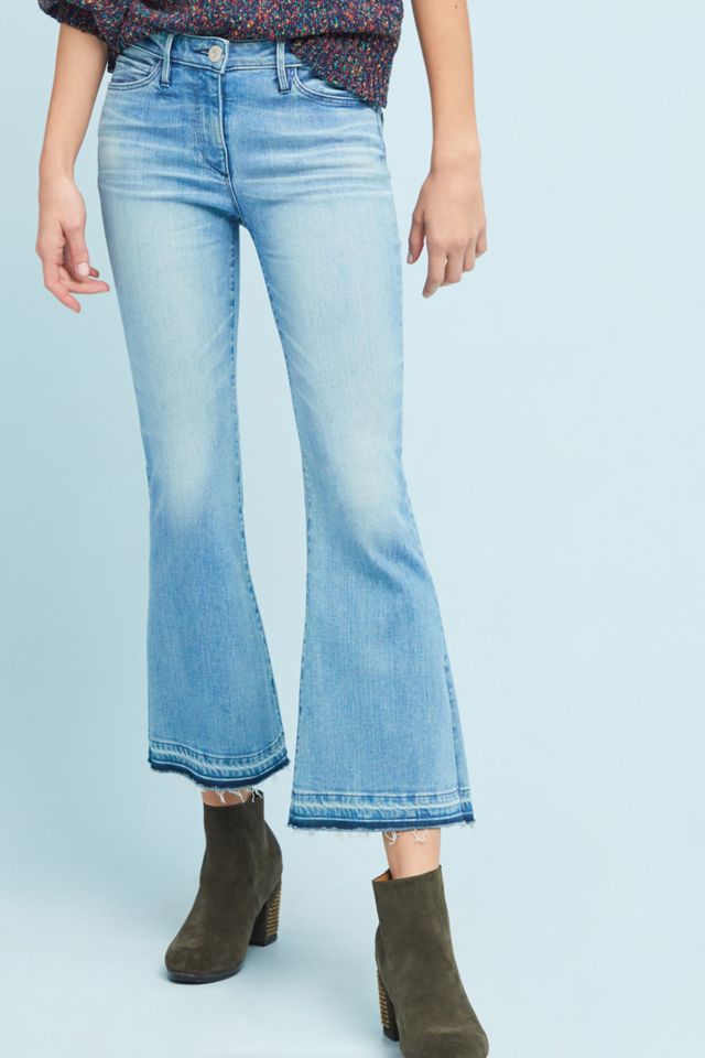 3x1 NYC W25 Midway Mid-Rise Cropped Flared Jeans | Anthropologie