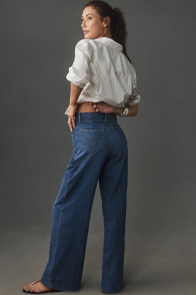 Lee Stella High-Rise A-Line Trouser Jeans | Anthropologie
