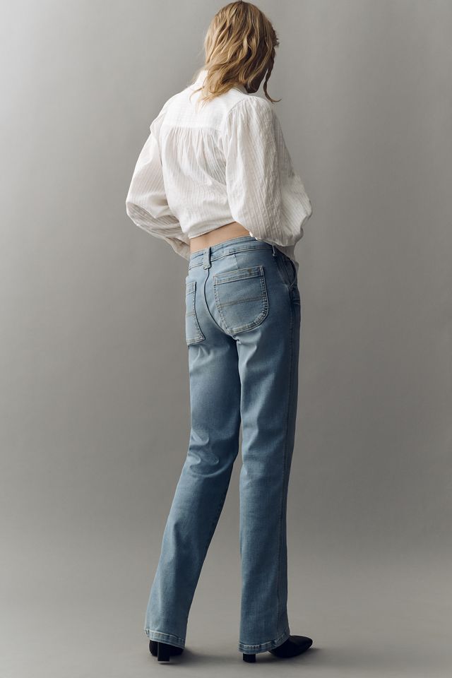Pilcro Dylan Mid-Rise Ankle Straight Leg Jeans | Anthropologie