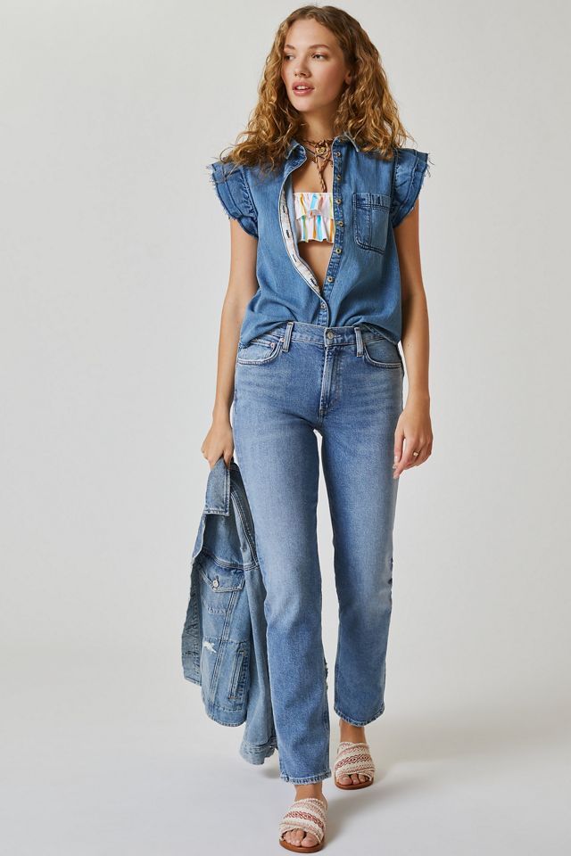 Agolde Lyle Mid Rise Straight Jeans Anthropologie