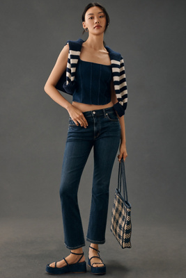 Citizens Of Humanity Isola Cropped Boot Jeans In Blue Modesens