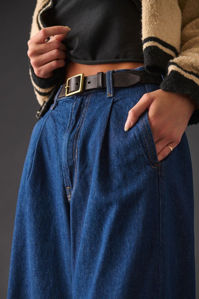 MOTHER SNACKS! High-Rise Pleated Push Pop Jeans | Anthropologie