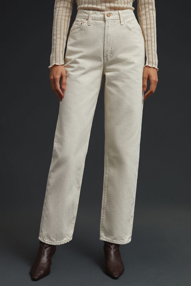MOTHER SNACKS! High-Rise Double-Stack Ankle Jeans | Anthropologie