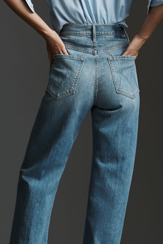 MOTHER The Lasso Heel High-Rise Wide-Leg Jeans | Anthropologie