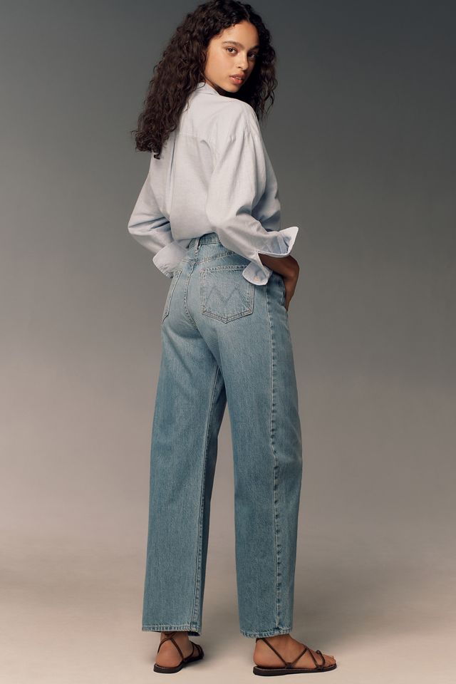 MOTHER The Half Pipe High-Rise Flood Barrel Jeans | Anthropologie