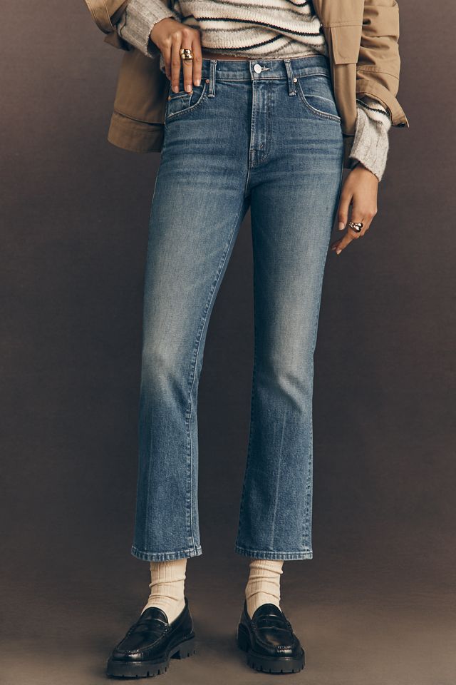 MOTHER Insider Ankle Mid-Rise Straight Jeans | Anthropologie