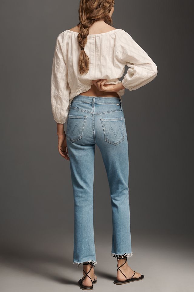 MOTHER Dazzler Mid-Rise Straight Leg Jeans | Anthropologie