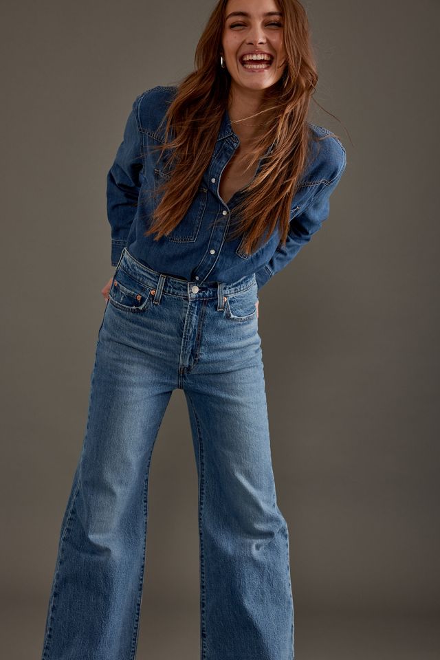 Levi's Ribcage High-Rise Bell Jeans | Anthropologie UK