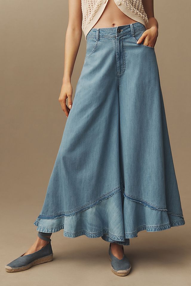 Pilcro Flounce High-Rise Ultra Flare Jeans | Anthropologie Pilcro Flounce High-Rise Ultra Flare Jeans | Anthropologie