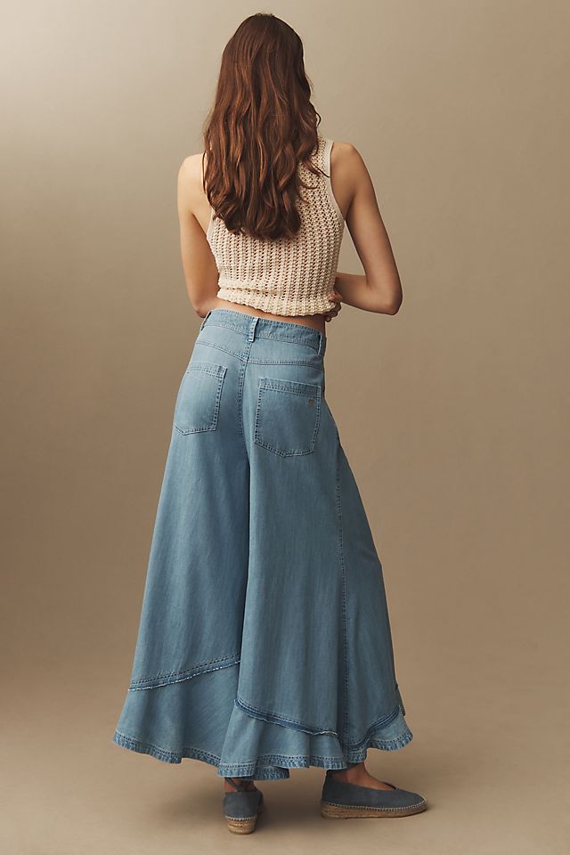 Pilcro Flounce High-Rise Ultra Flare Jeans | Anthropologie Pilcro Flounce High-Rise Ultra Flare Jeans | Anthropologie