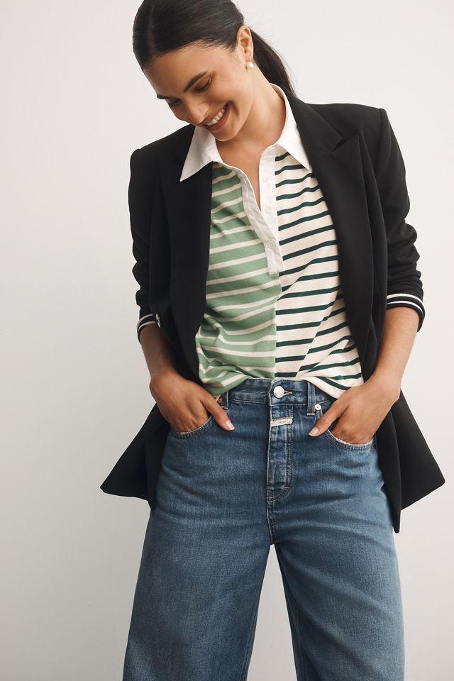 Closed Nikka Mid-Rise Wide Leg Jeans | Anthropologie