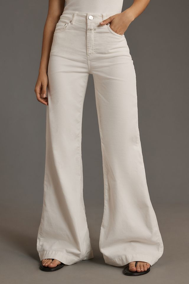 Closed Glow-Up High-Rise Wide-Leg Flare Jeans | Anthropologie