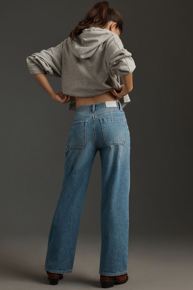 Pistola Dylan Carpenter Mid-Rise Loose Straight-Leg Jeans | Anthropologie
