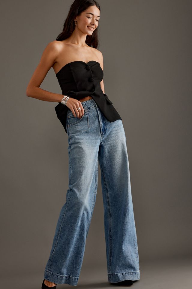 Pistola Lana High-Rise Ultra Wide-Leg Jeans | Anthropologie UK