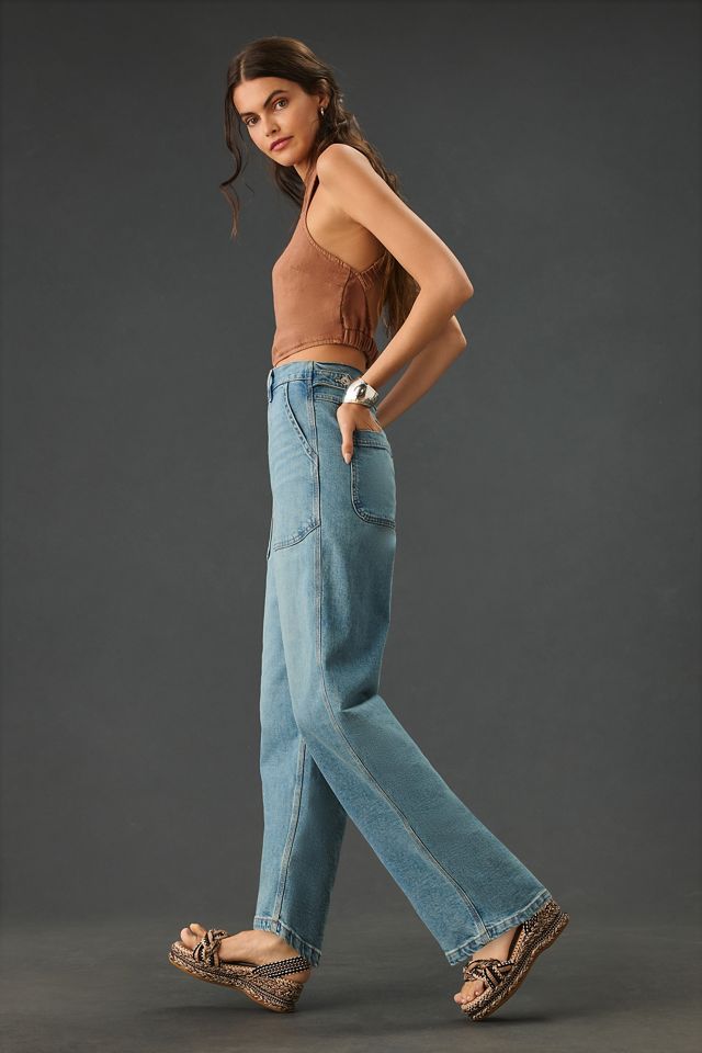 Edwin Stevie High-Rise Crop Straight-Leg Jeans | Anthropologie