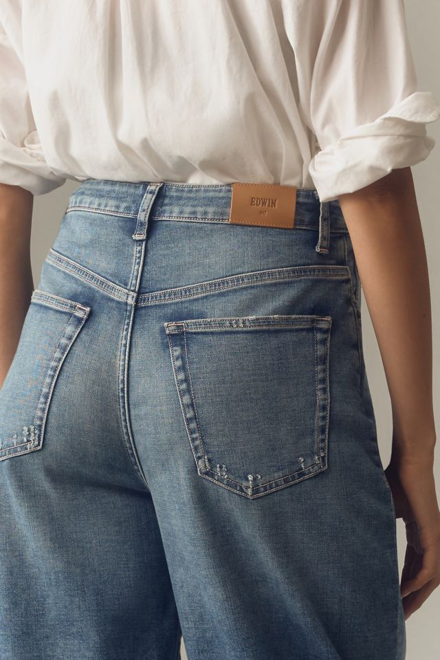 Edwin Melly High-Rise Crop Wide-Leg Jeans | Anthropologie
