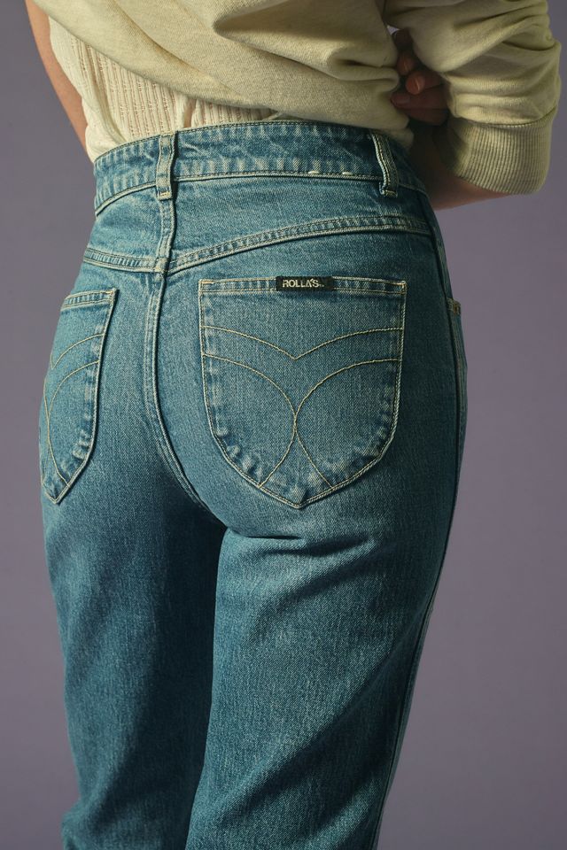 Rolla's Original High-Rise Straight Jeans | Anthropologie