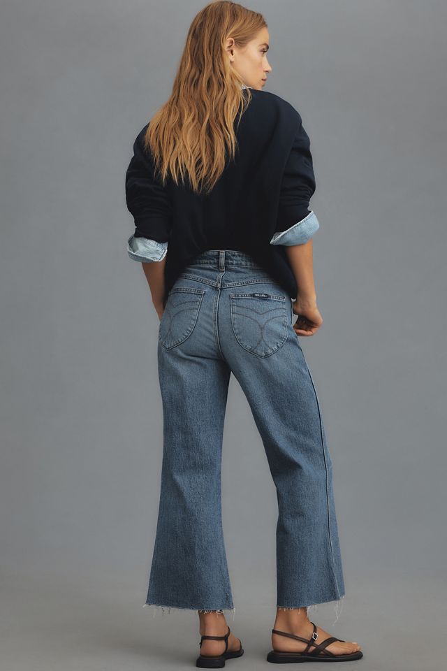 Rolla's Classic High-Rise Crop Flare Jeans | Anthropologie