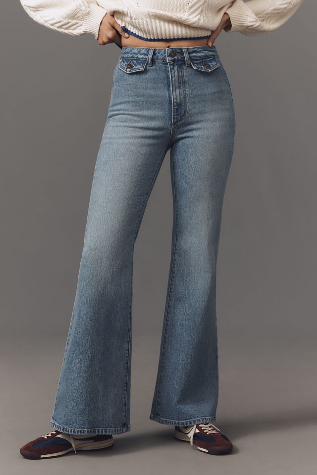 Rolla's Eastcoast High-Rise Flare Jeans | Anthropologie