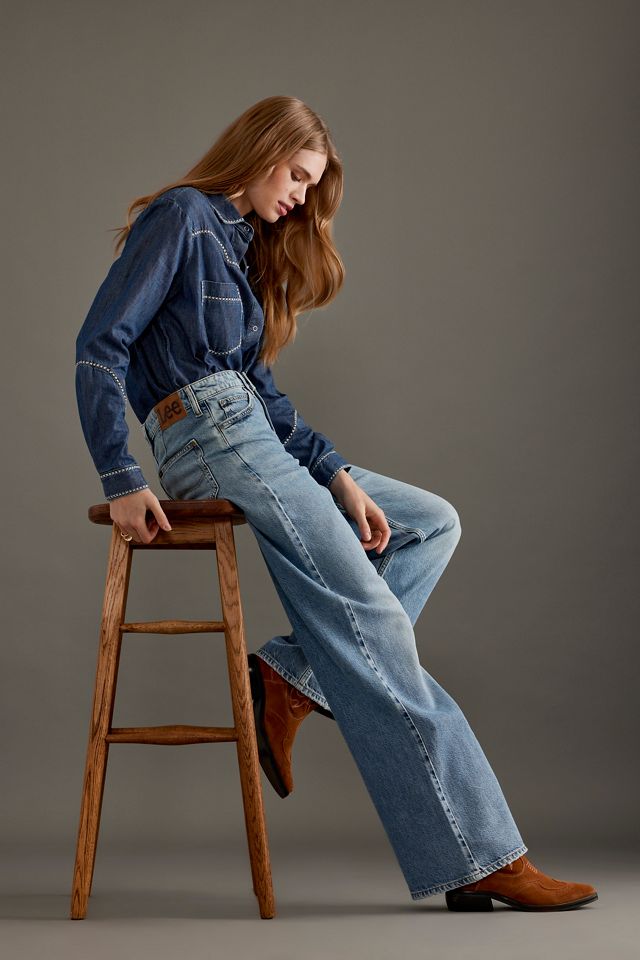 Lee Stella High-Rise A-Line Jeans | Anthropologie UK