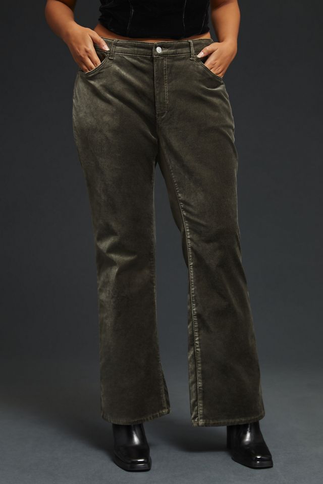 Pilcro Demilune Mid-Rise 33" Bootcut Velvet Jeans | Anthropologie