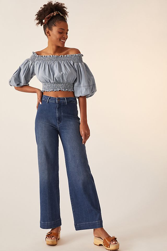 Pilcro The Skipper High-Rise Wide-Leg Jeans | Anthropologie Pilcro The Skipper High-Rise Wide-Leg Jeans | Anthropologie