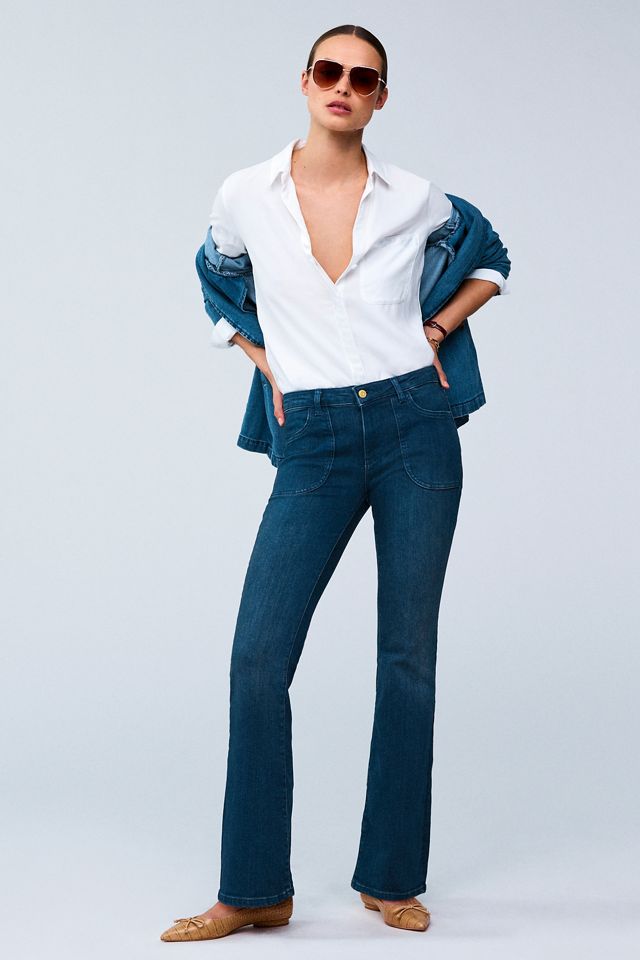Pilcro The Low-Rise Icon Flare Jeans | Anthropologie
