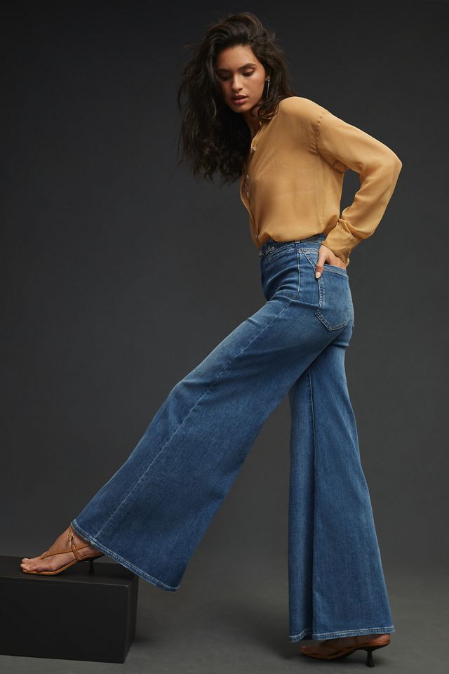 Pilcro Uptown High-Rise Wide-Leg Jeans | Anthropologie