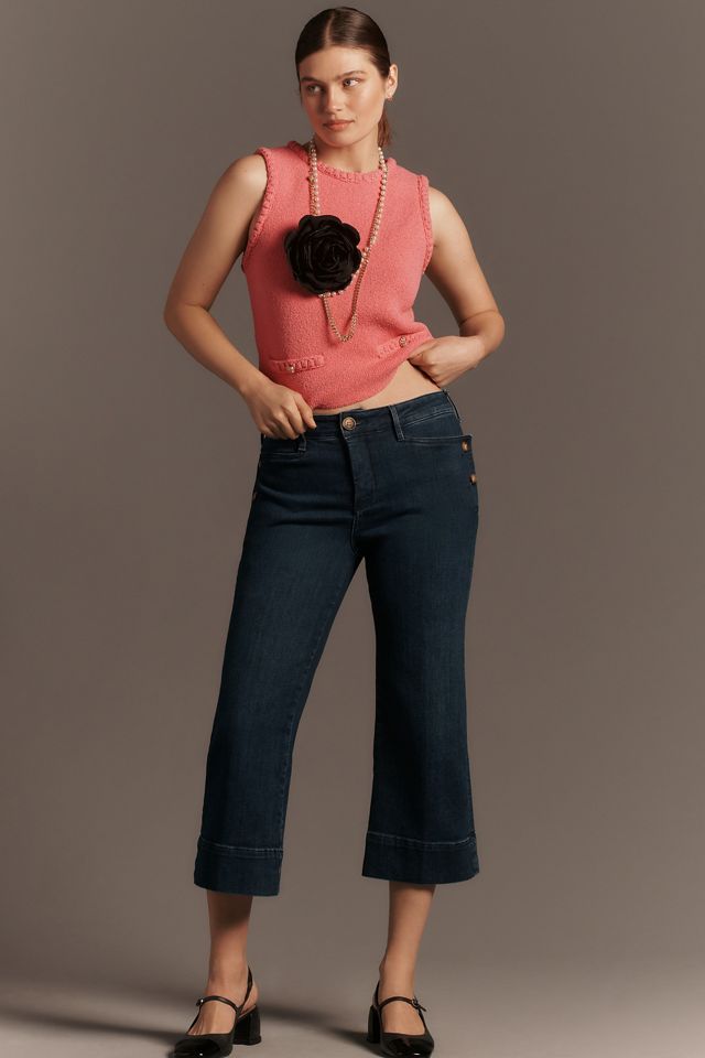 Pilcro Wharfside High-Rise Crop Wide-Leg Jeans | Anthropologie