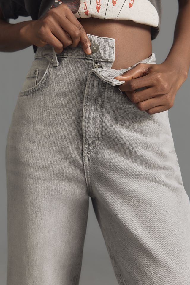 The Austyn High-Rise Full-Length Cuffed Wide-Leg Jeans by Pilcro ...