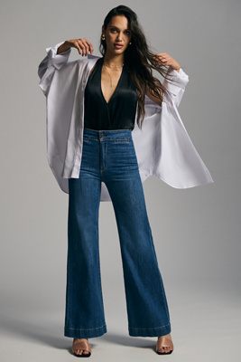 ASKK NY Brighton High-Rise Wide-Leg Jeans | Anthropologie