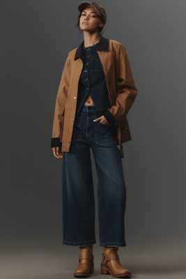 ASKK NY Virginia High-Rise Wide-Leg Crop Jeans | Anthropologie