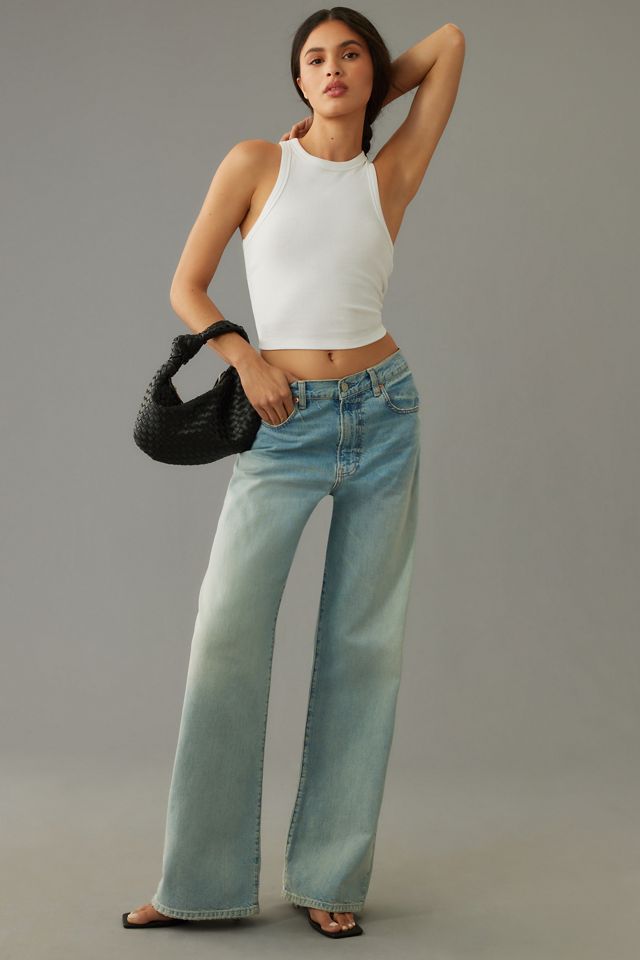 Denimist Teri Low-Rise Wide-Leg Jeans | Anthropologie