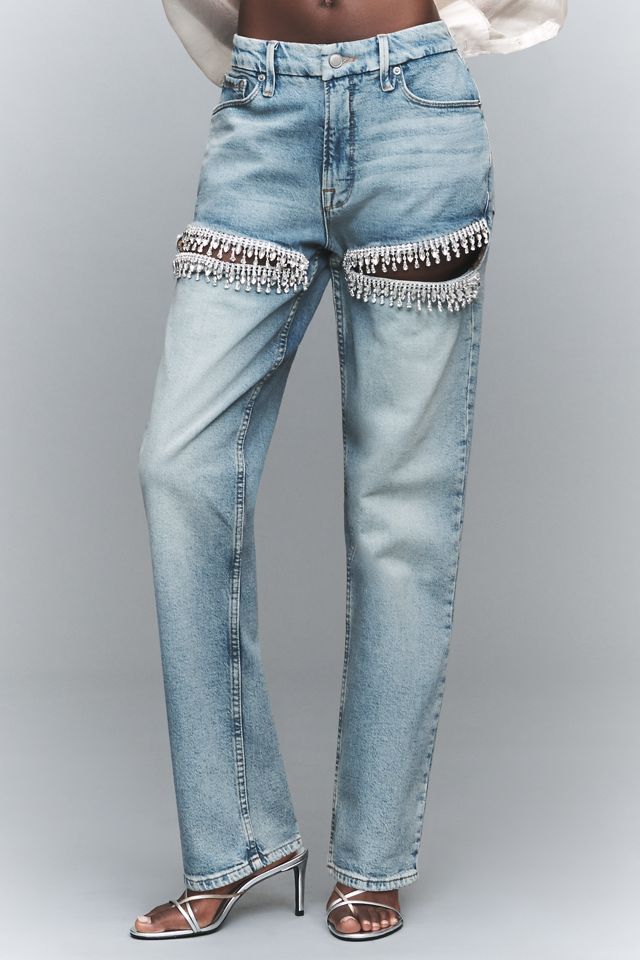 Good American Icon High-Rise Straight Jeans | Anthropologie