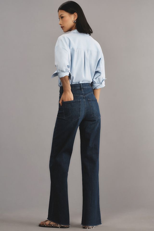 Le Jean Column Trouser High-Rise Jeans | Anthropologie