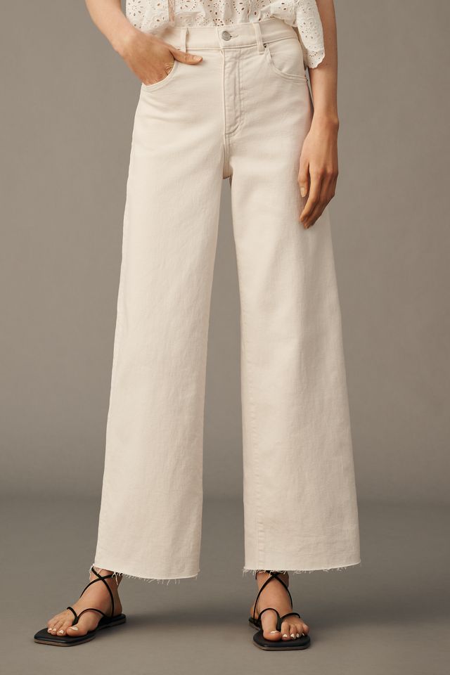 LE JEAN Petite White Column Jeans | Anthropologie