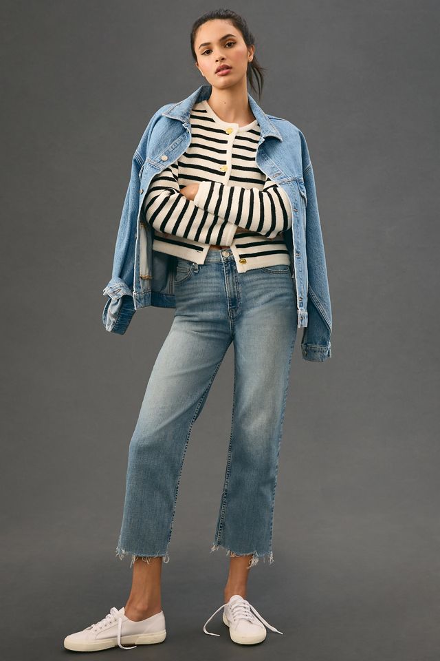 Hudson Remi High-Rise Crop Straight-Leg Jeans | Anthropologie