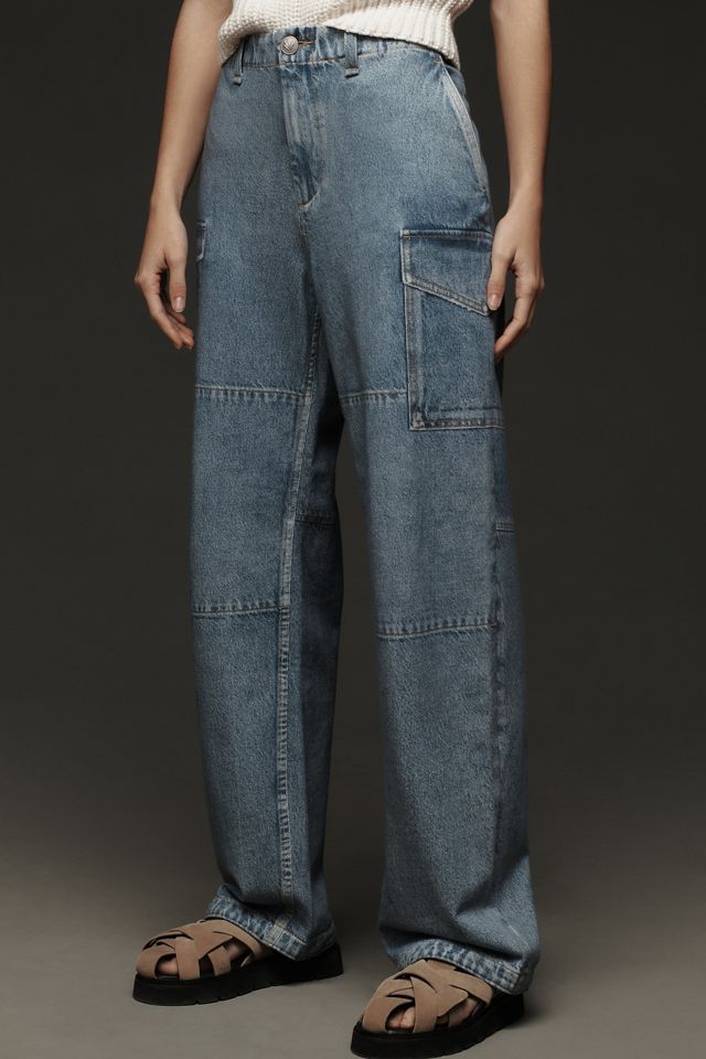 rag & bone Miramar Nora Mid-Rise Wide-Leg Cargo Jeans | Anthropologie