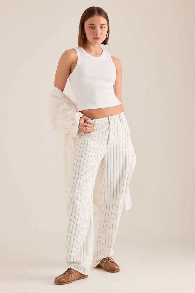 Seventy + Mochi Nina Stripe Relaxed Jeans | Anthropologie UK