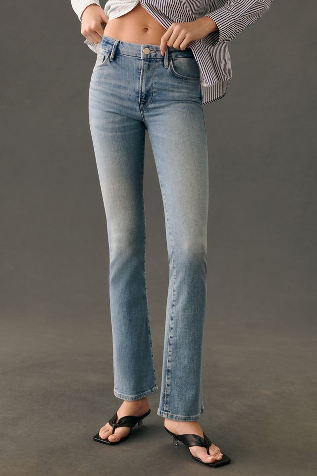 Frame Le Mini Boot Mid-Rise Bootcut Jeans | Anthropologie